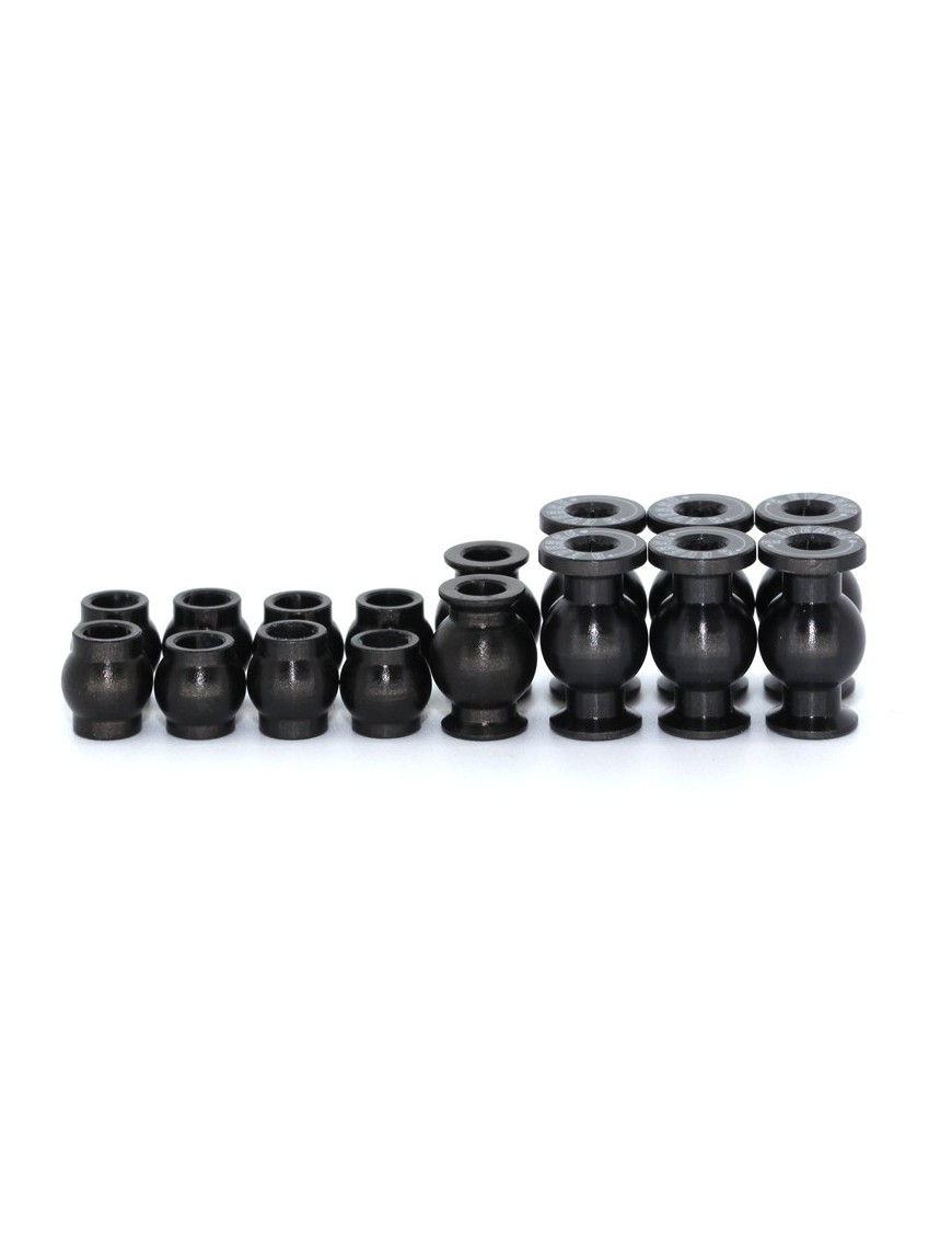 Kit Balls "REVERSE" in Ergal 7075-T6 for Team Associated RC8B3.1